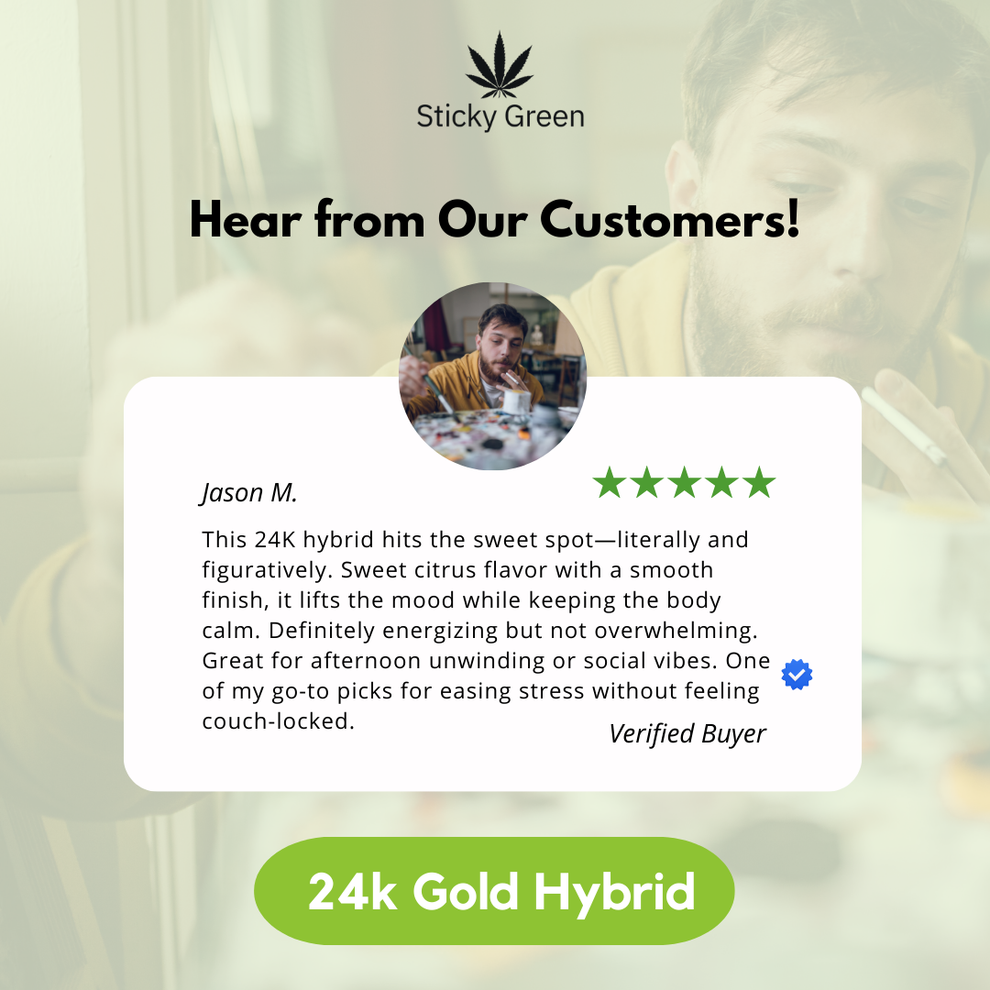 Top Shelf 28g Flower – Sticky Green Flower