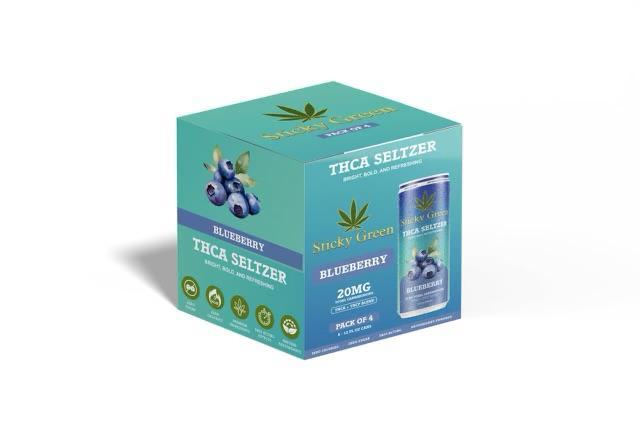 THCA Seltzer 4 pack – Sticky Green Flower