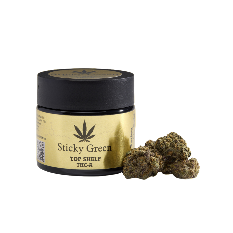 CBD AAA Exotic 3.5g – Sticky Green Flower